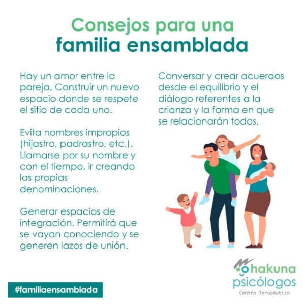 Características de la familia reconstituida o ensamblada